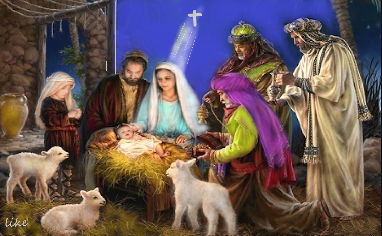 Animals at Christmas - Animalspaintings.com